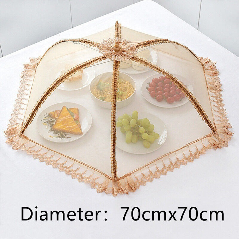 Foldable Kitchen Food Cover Fly Mosquito Net Cover Picnic Table ...