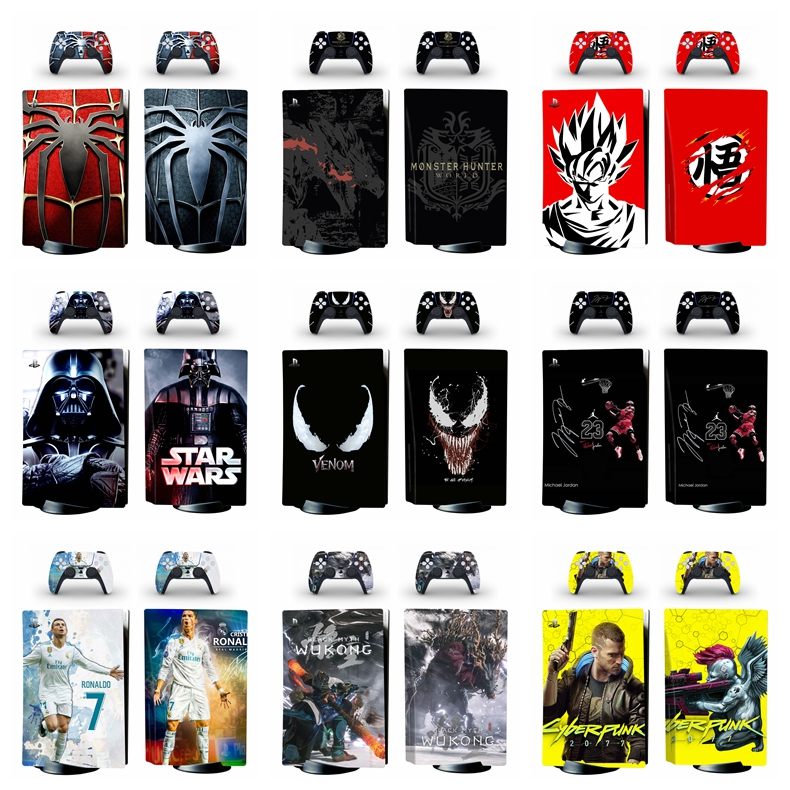 50 Colors Skin Sticker Compatible with Sony Playstation 5 Fat Disc ...