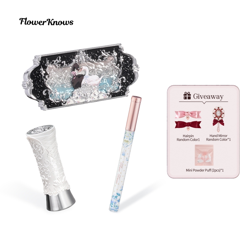 Flower Knows Makeup Set Lipstick Eyeshadow Palette Eyeliner Set 3-piece ...