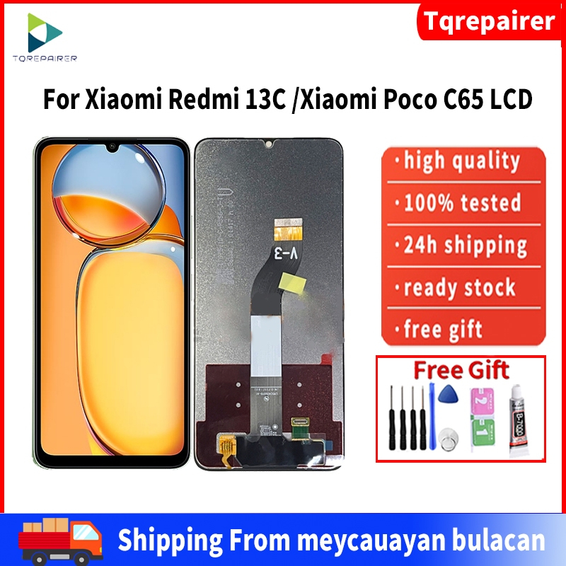 [Tqrepairer ]For Xiaomi Redmi 13C (4G/5G) / Xiaomi Poco C65 LCD DIsplay Touch Screen Digitizer ...