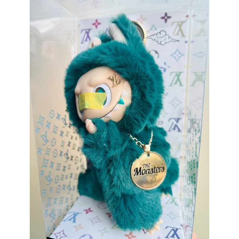 Pop MART 2025 New labubu Mint Green DIY Vinyl Plush Pendant labubu ...