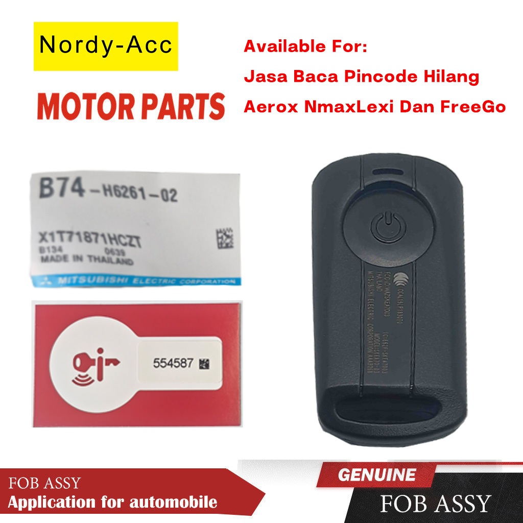 Remote Key keyless Yamaha TMAX xMax Nmax Aerox Lexi freego Fazzio ...