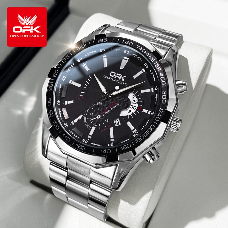 OPK Wrist Watch for Men With Box Water proof Original Quartz Calendar ...