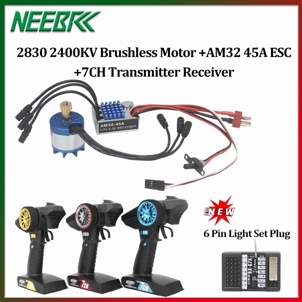 RC Brushless Upgrade Kit 2830 2400KV Outrunner Motor 45A Brushless ESC ...