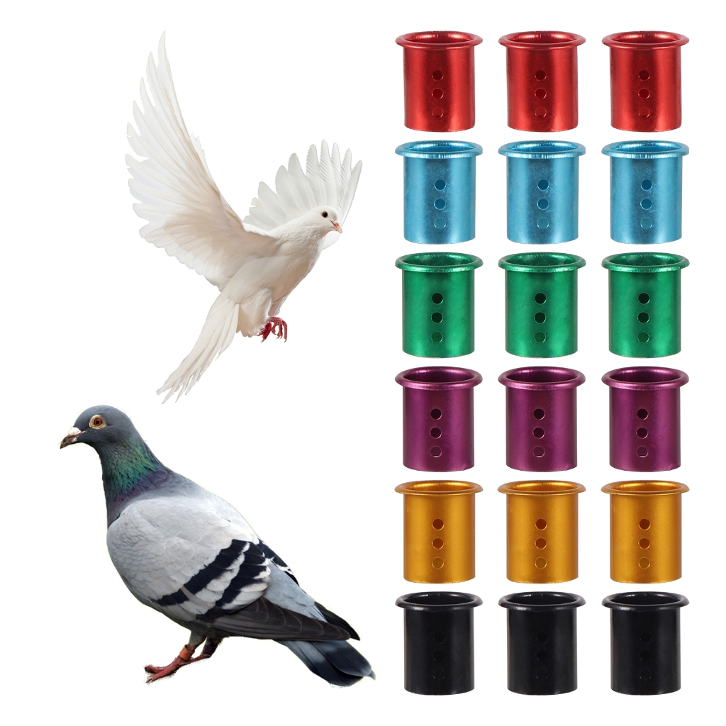 30Pcs Pigeons Rings 8 mm Aluminium Inner Ring Identification Ring ...