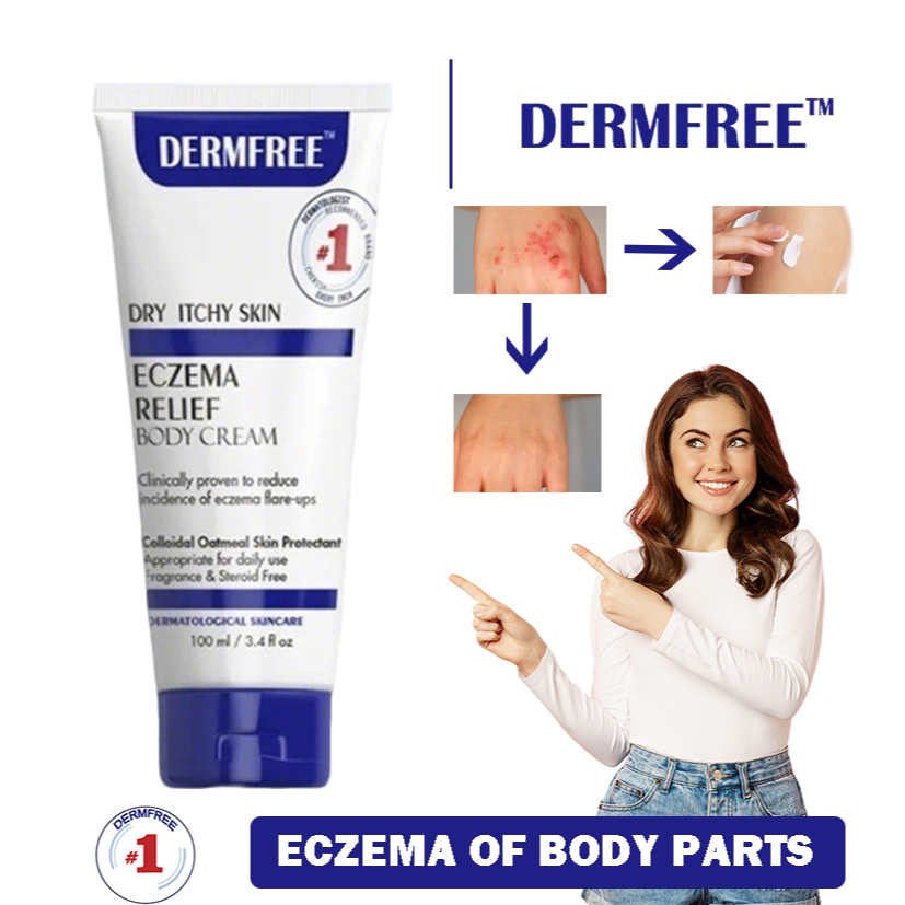 DERMFREE Eczema Relief Body Cream Psoriasis Cream Dermatitis Eczema Relieves Itching Ointment ...
