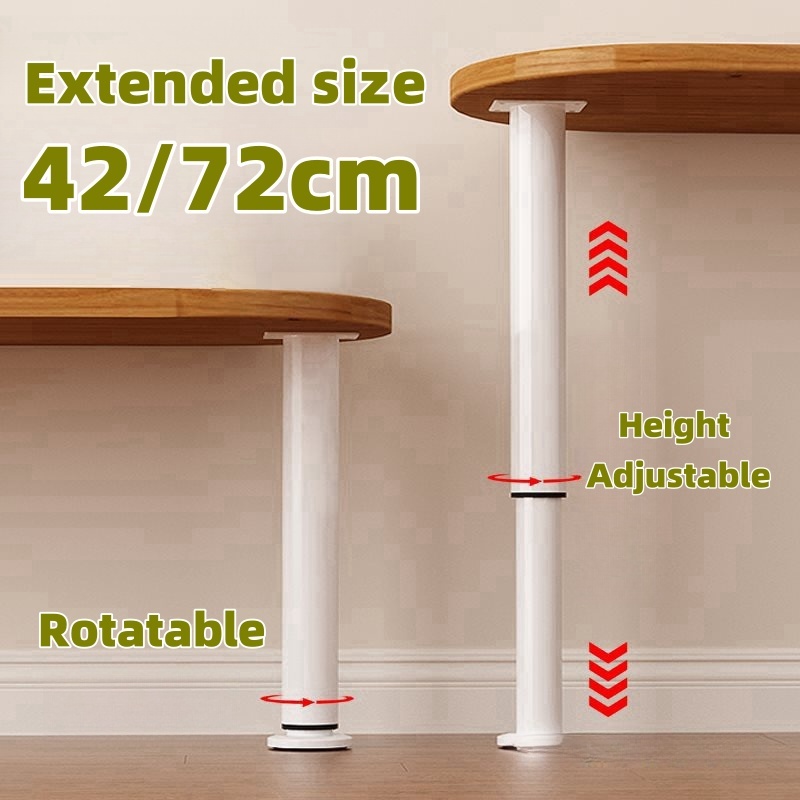42/72cm Adjustable Metal Table Leg kaki meja Bed Leg Support kaki sofa ...