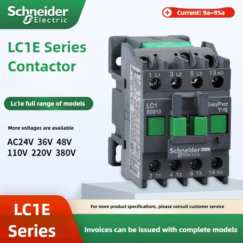 Schneider AC Contactor LC1N LC1E-0910/1210/1810/2510/3210/3810/0901 ...