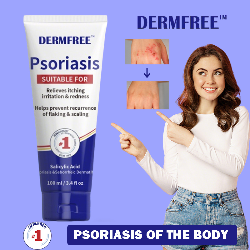 DERMFREE Psoriasis Cream Dermatitis Eczema Antibacterial Relieves ...