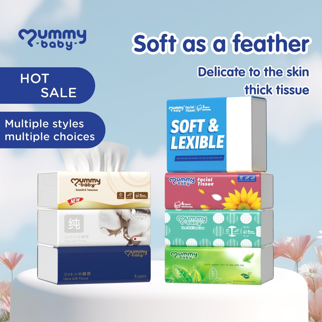 【MUMMY BABY】 Facial Tissue order Tissue 3-Ply / 4-Ply Facial Tissue ...