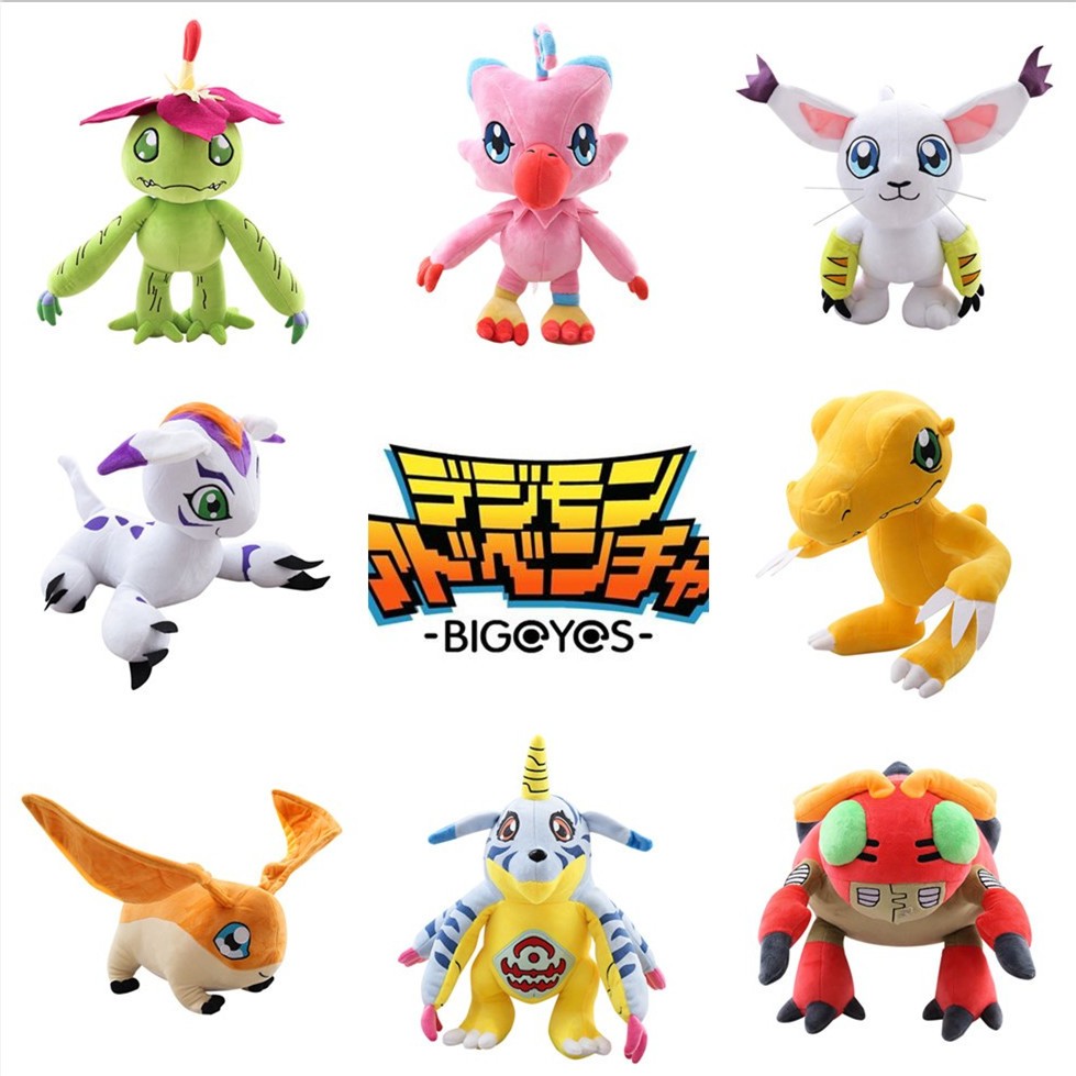 30cm Anime Digimon Adventure Plush Toy Piyomon Agumon Gabumon Palmon ...