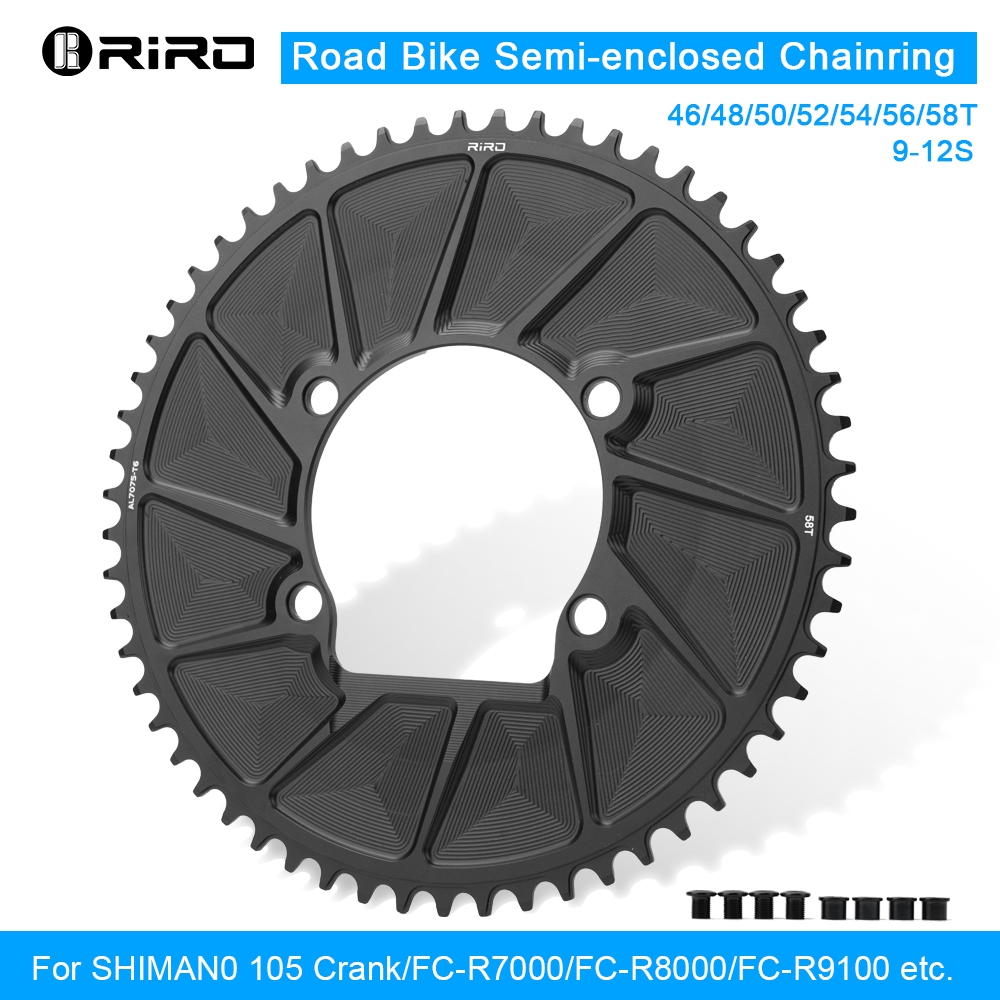 RIRO Bicycle Chainwheel 110BCD 46/48/50/52/54/56/58T Bike Crown ...