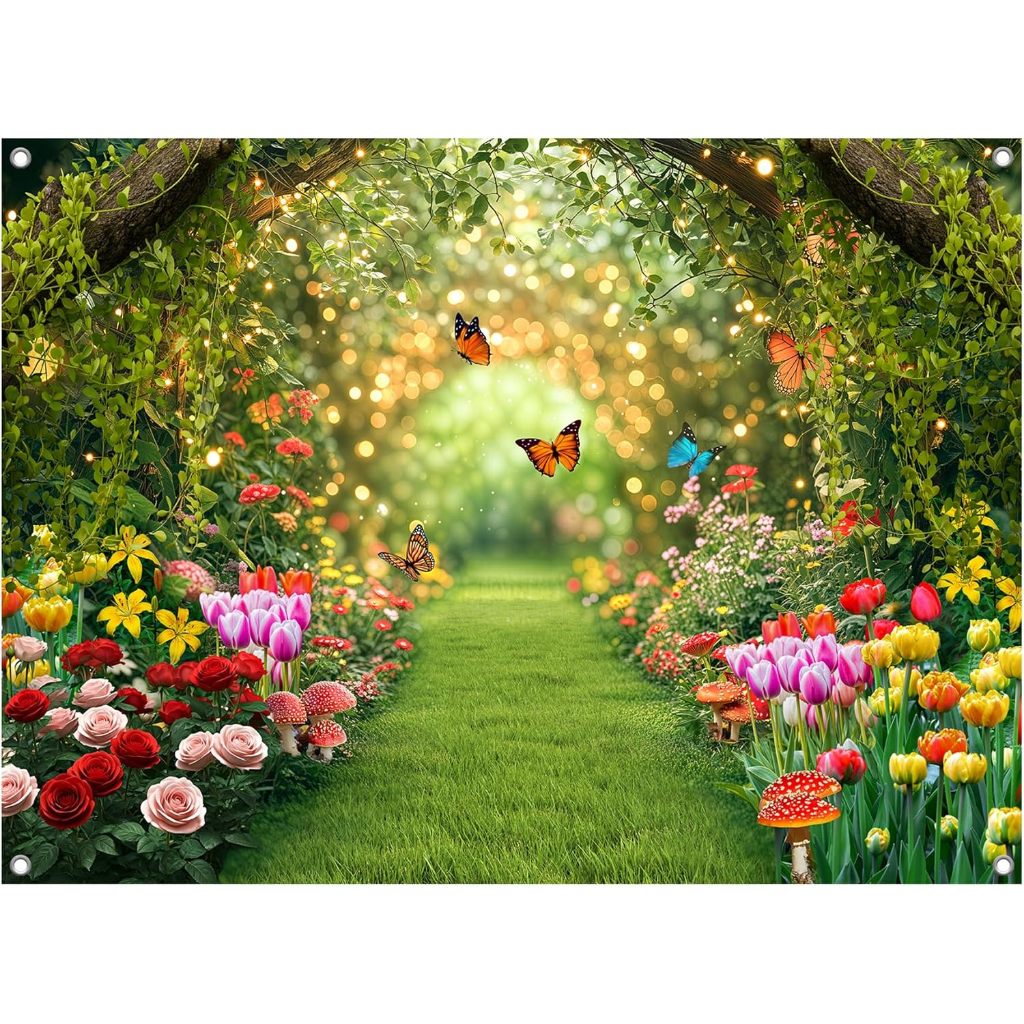 7x5FT Enchanted Forest Backdrop, Spring Wonderland Photography ...