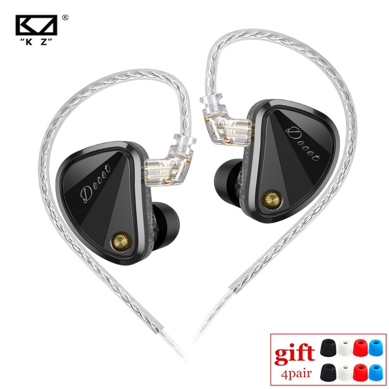 KZ Decet 10 Unit Upgraded Drive 5DD Dynamic Drive Earphones Adjustable ...