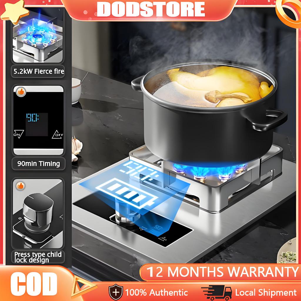Stainless Steel Burner Stoves With Timer Gas Stove 2 in 1 Embedded ...