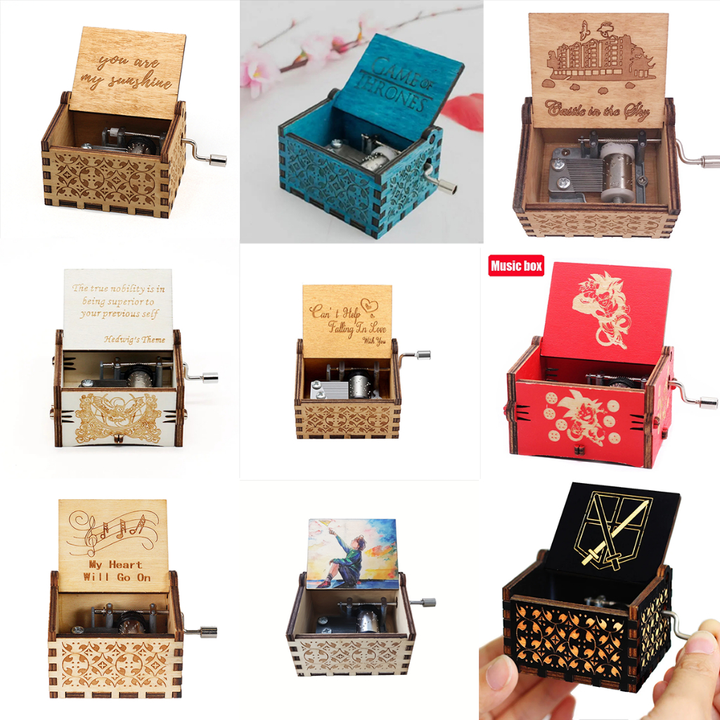 Wooden Music Box You Are My Sunshine /Can't Help Falling In Love ...