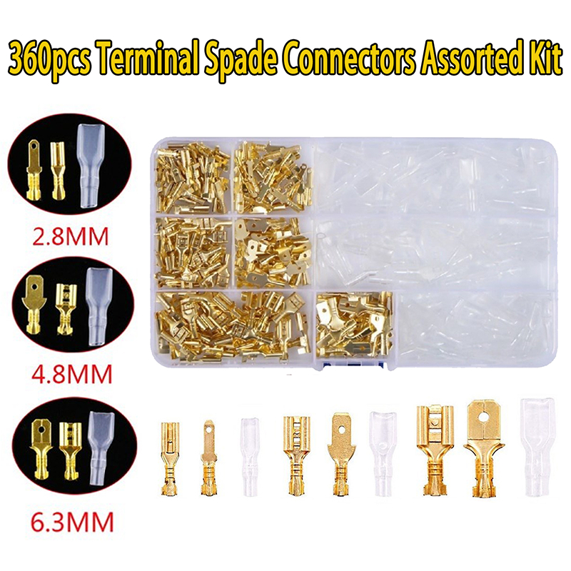 Box Insulated Male Female Wire Connector Electrical Crimp Terminals ...