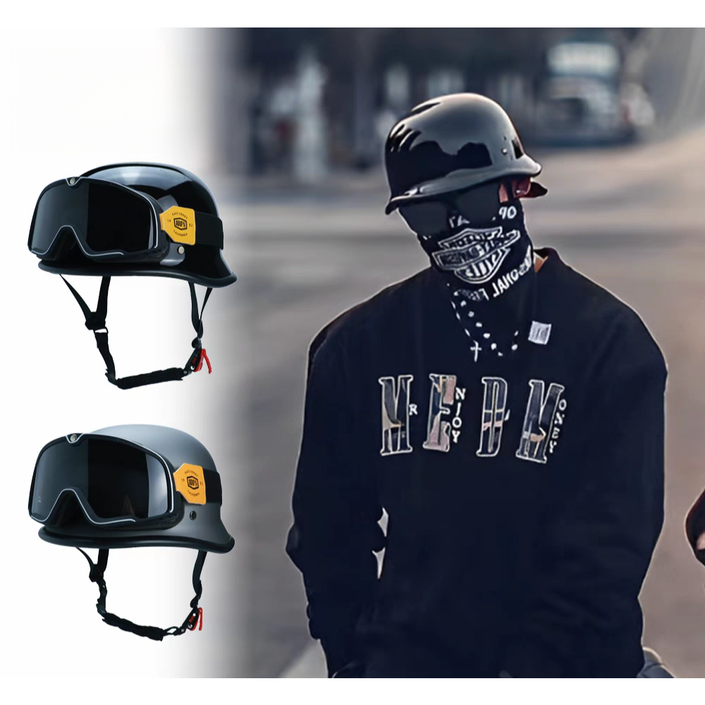 [Special Offer] Retro Helmet Unique Half Helmet Motorcycle Summer ...