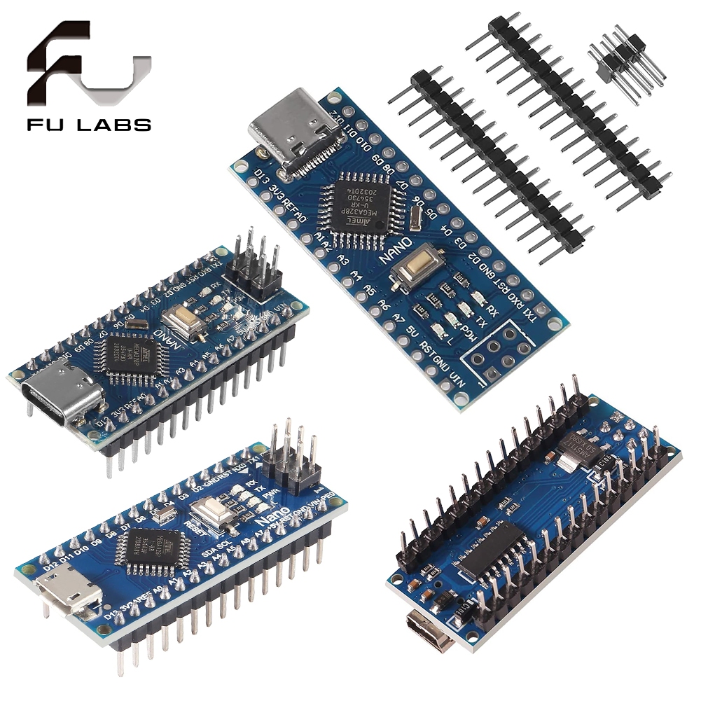 nano V3.0 ATMEGA328P improved board solderless board soldered board ...