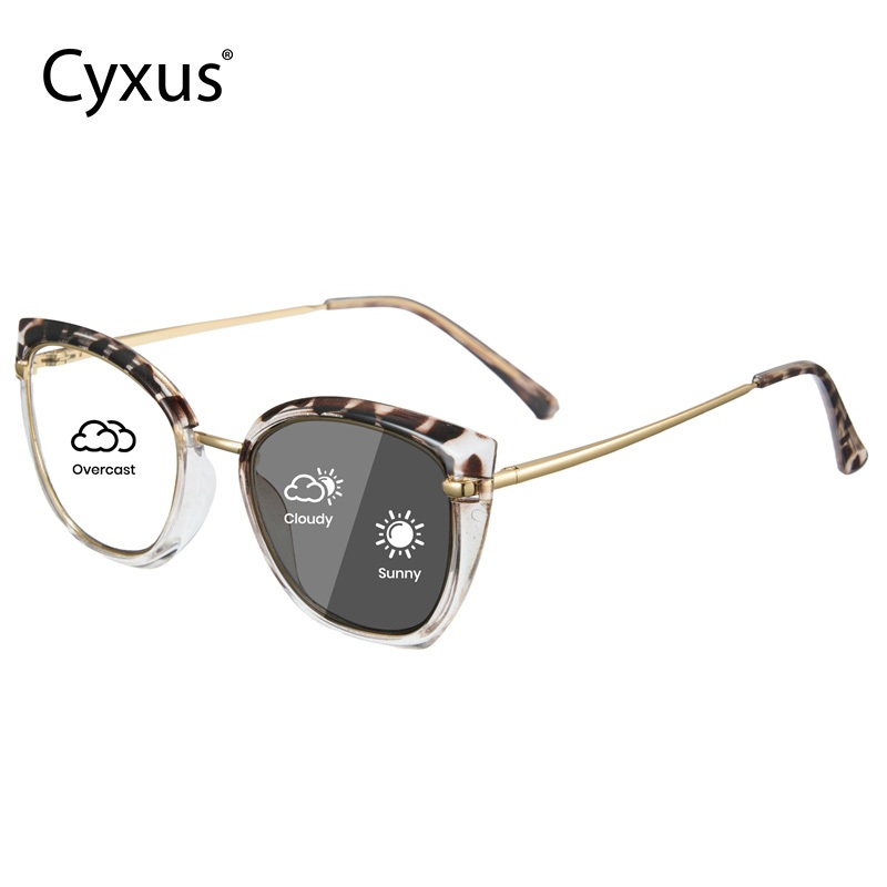 Cyxus Anti-blue Light Color Changing Glasses Cat Eye Y2K Women Suitable ...