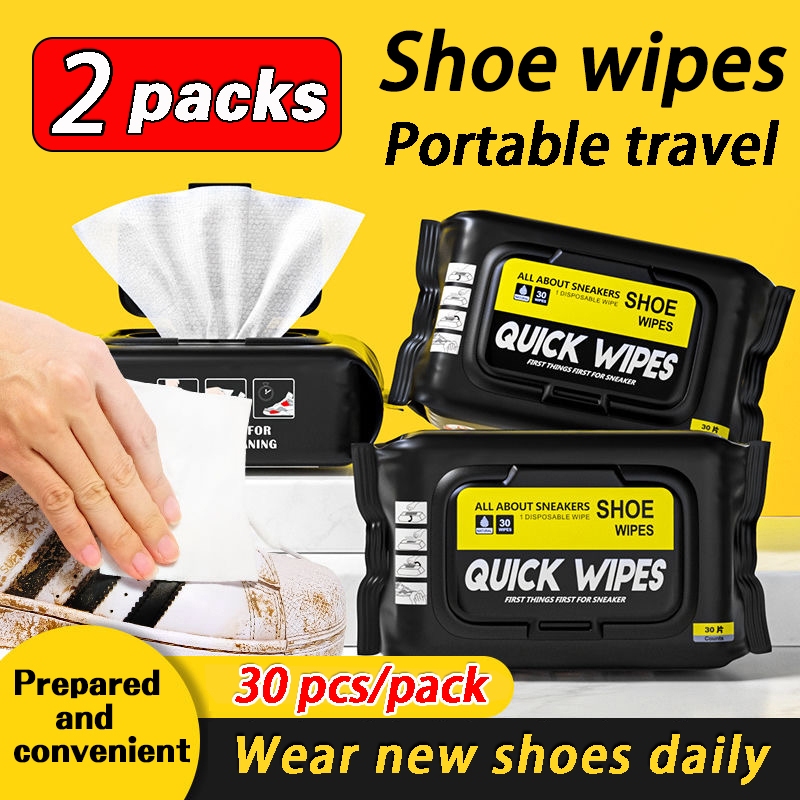 Shoe Wipes 2*30 pcs/pack Shoe Wet Wipes / White shoes /Sneaker cleaning ...