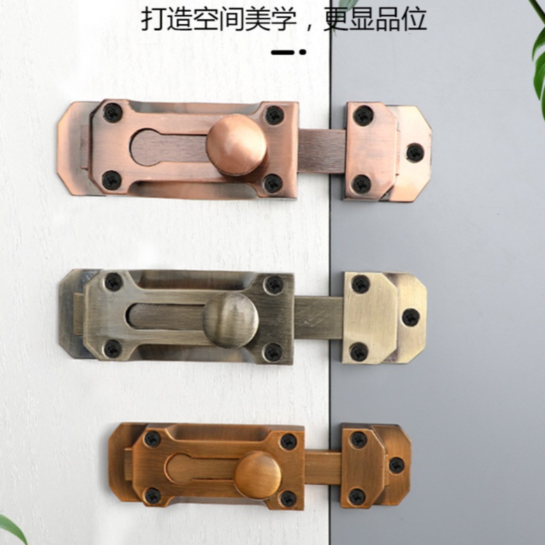 Bronze Bolt Simple Retro Door Window Door Bolt Door Buckle Antique Bolt ...