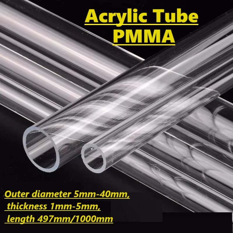 Transparent Acrylic Tube Acrylic Pipes Round Tube Tubing PMMA Tube ...
