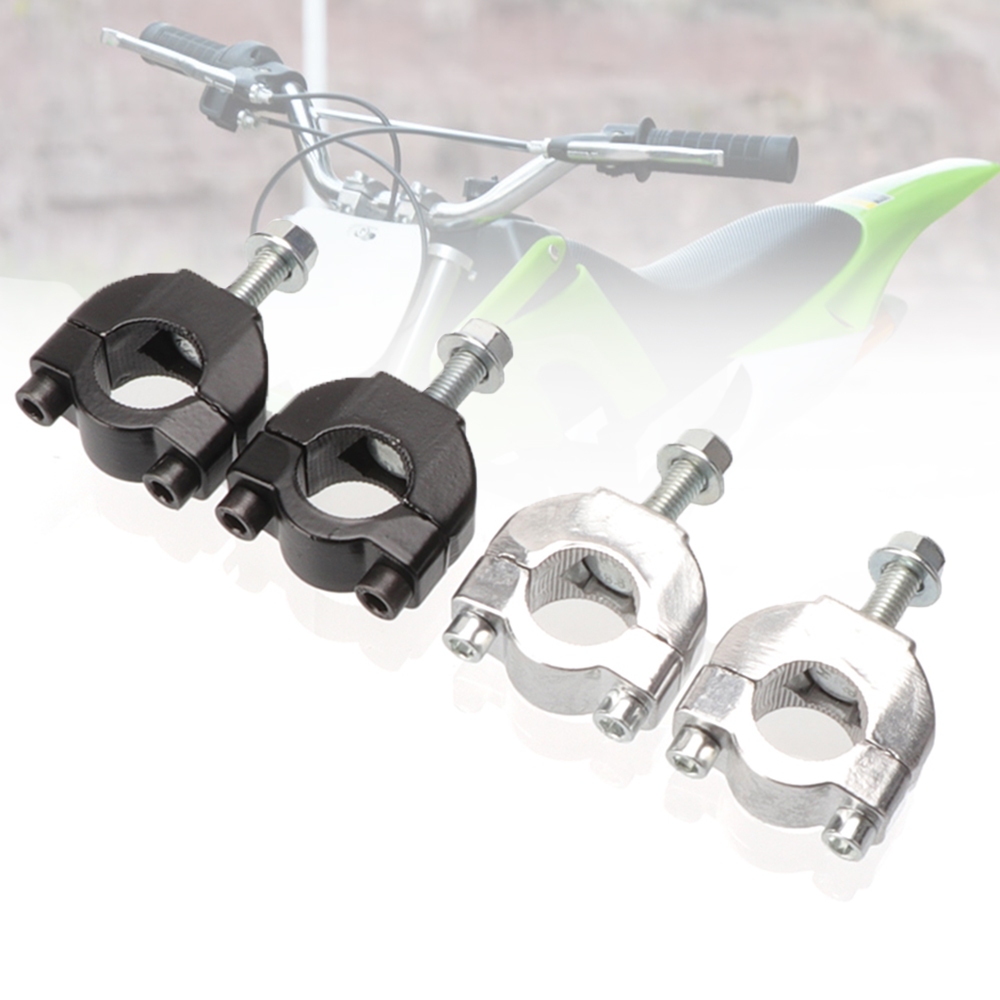 Motorcycle 7/8'' 22mm Handlebar Bar Risers Mount Bracket Clamp Taper ...