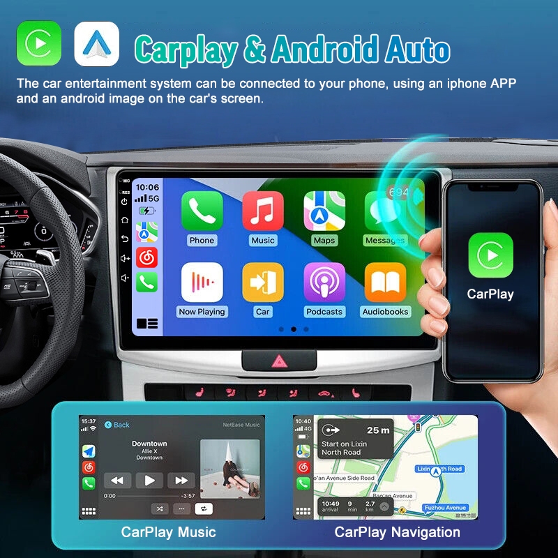 Ahoudy 10 Inch Android Car Multimedia Pleyer Wireless Carplay Android ...