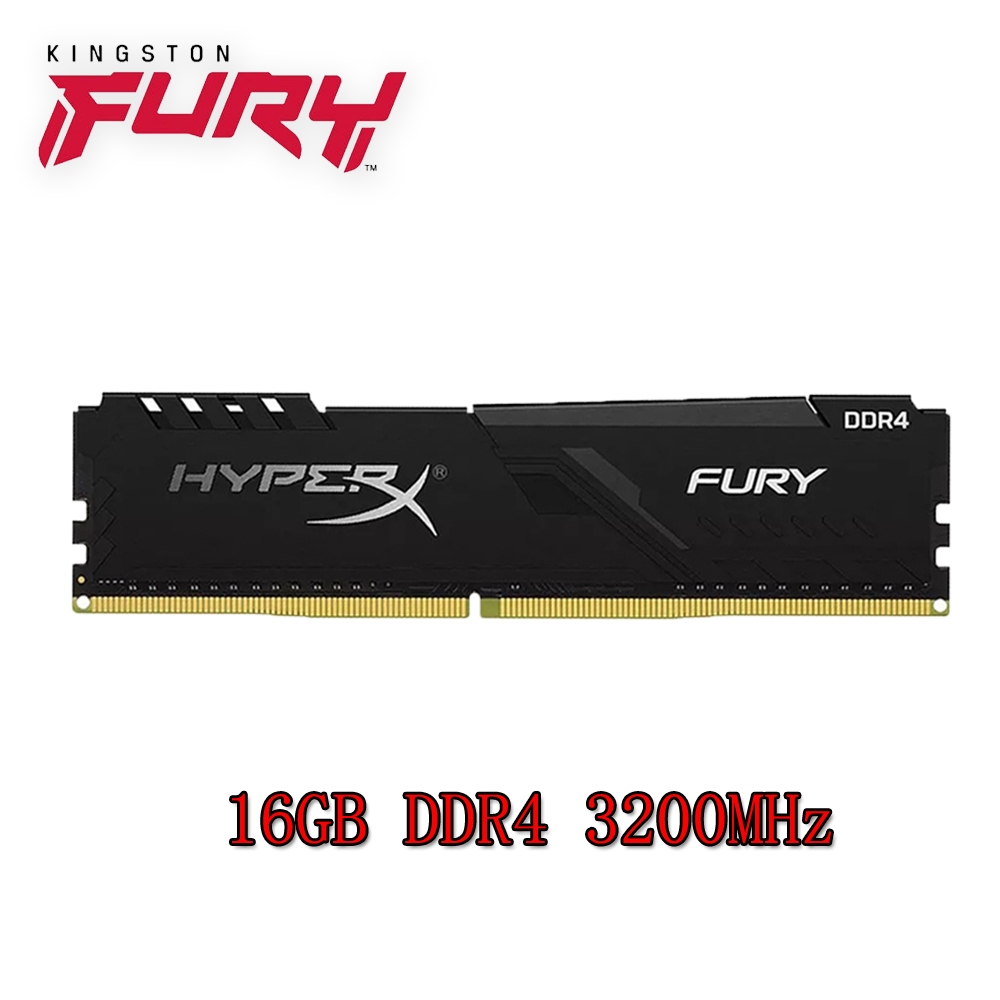 Kingston HyperX Fury DDR4 RAM 16GB DDR4 3200MHz HX432C16FB3/16 Desktop Memory Overclocking XMP ...