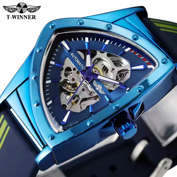 Original T-Winner automatic mechanical men's watch silicone strap ...