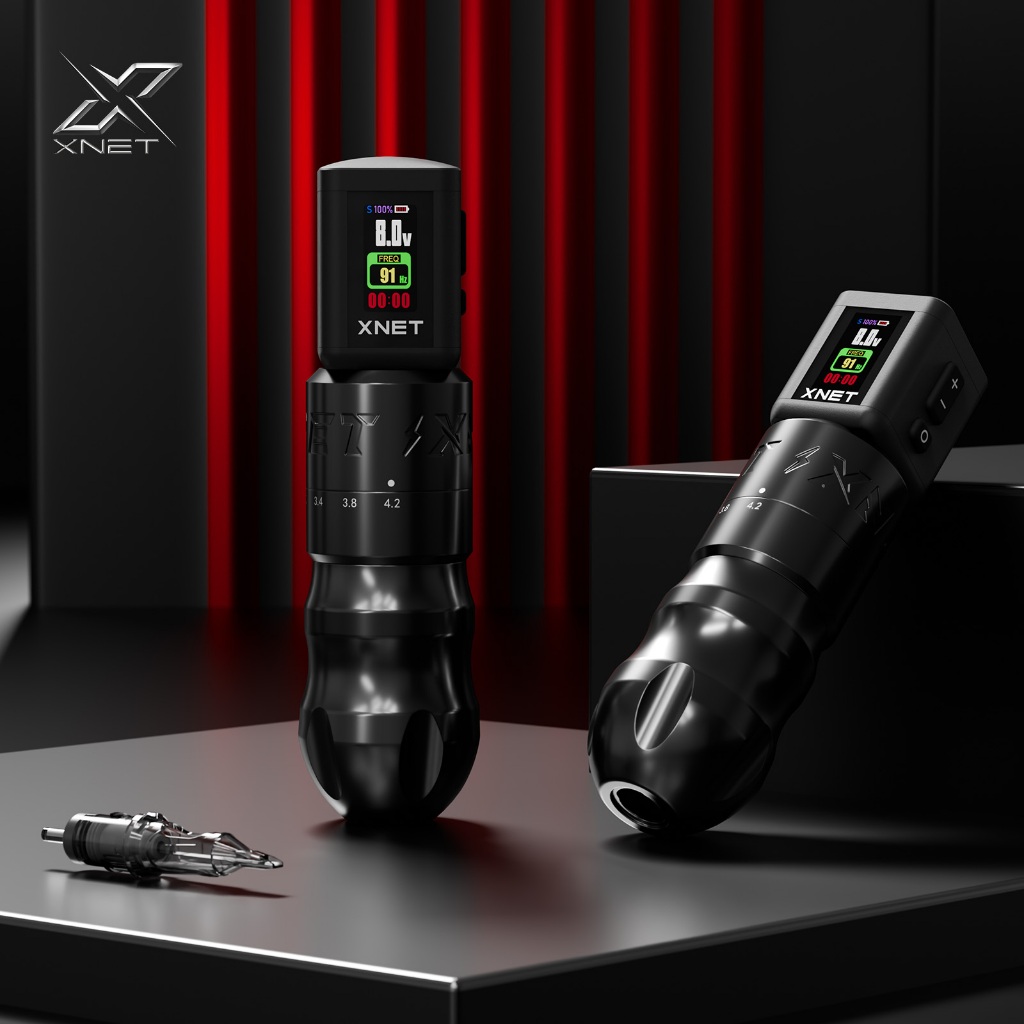 XNET Wireless Tattoo Machine Pen 2.0-4 2mm Adjustable Stroke Custom ...
