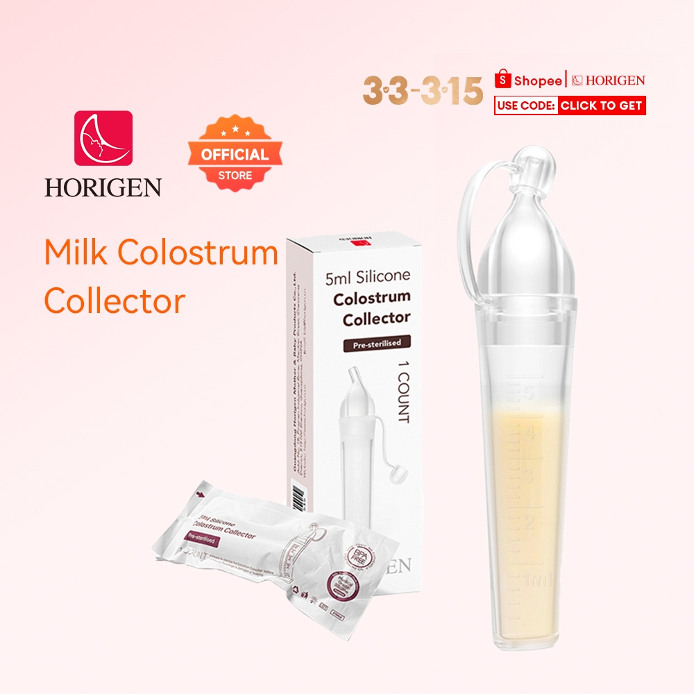 Horigen Colostrum Collector Reusable Collect Breast Milk Breastfeeding ...
