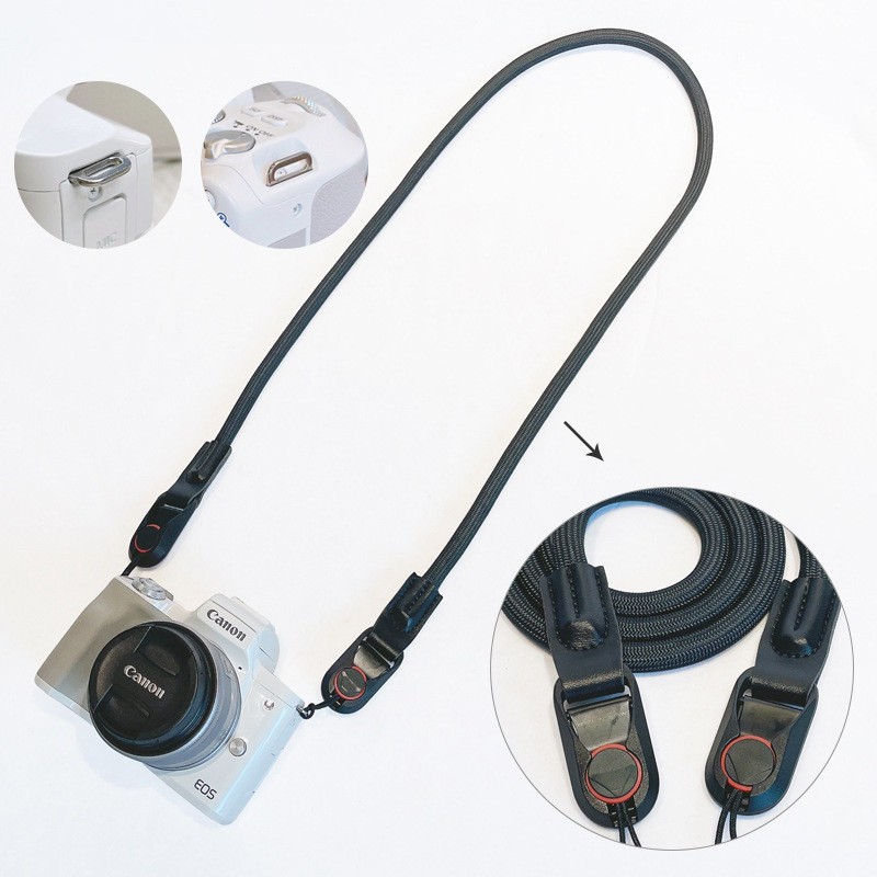 【LOCAL SHIP】Nylon Camera Neck Strap Quick Release Belt For Fujifilm XM5 ...