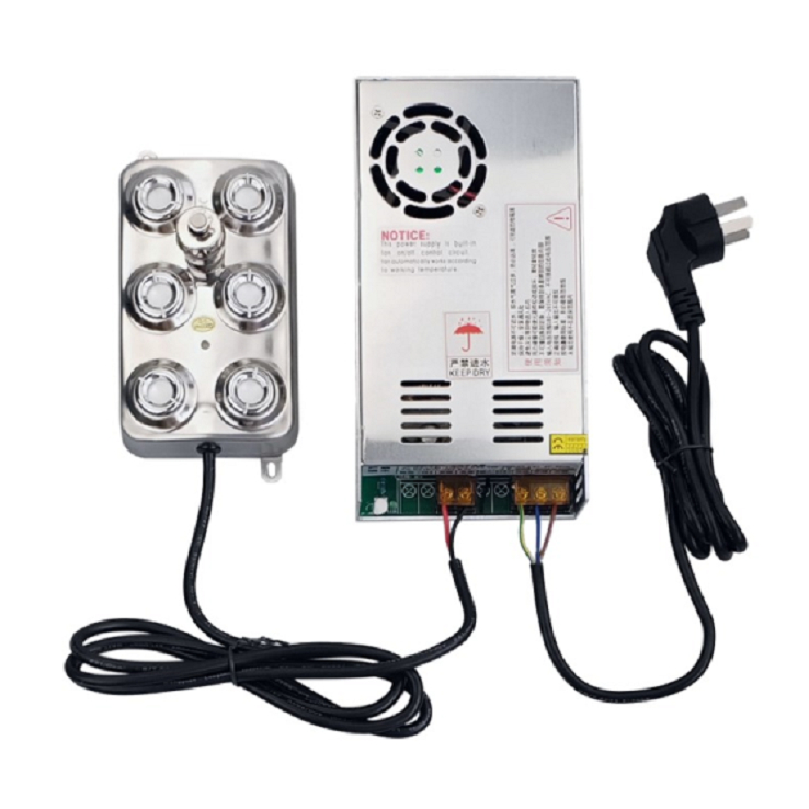 6 Heads Ultrasonic Mist Maker Humidifier Fogger & Transformer DC48V ...