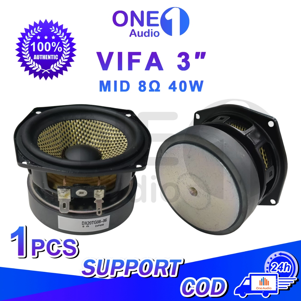 OneAudio VIFA 3-inch 8Ohms 40W Midrange Speaker Car Audio Speaker DIY ...