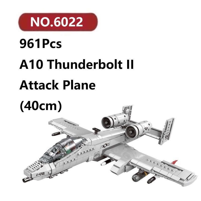 A10 Thunderbolt II Attack Plane Building Blocks 961 Pcs XINGBAO Plane ...