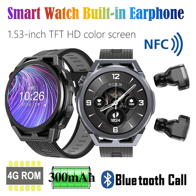 NEW 2in1 TWS Earphone Smartwatch Blue Tooth Call Sports 4GB Local ...