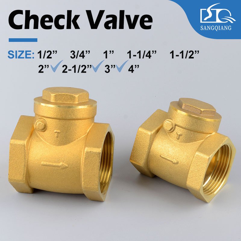 High-quality Brass Valve Brass Non-return Swing Check Valve , Prevent ...