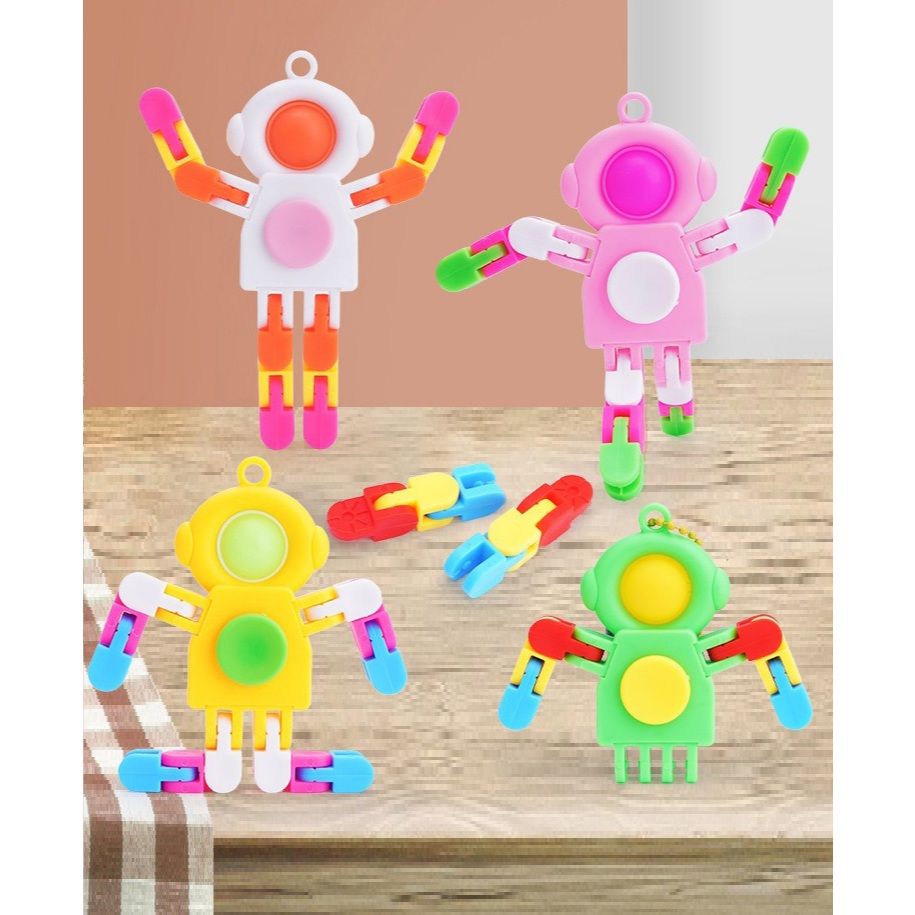 Finger Fidget Toys Transformable Robot Fingertip Pop Sensory Spinner ...