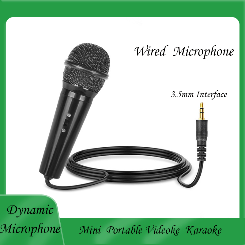 Condenser Wired Microphone For Live Sound Card Set Videoke Power ...