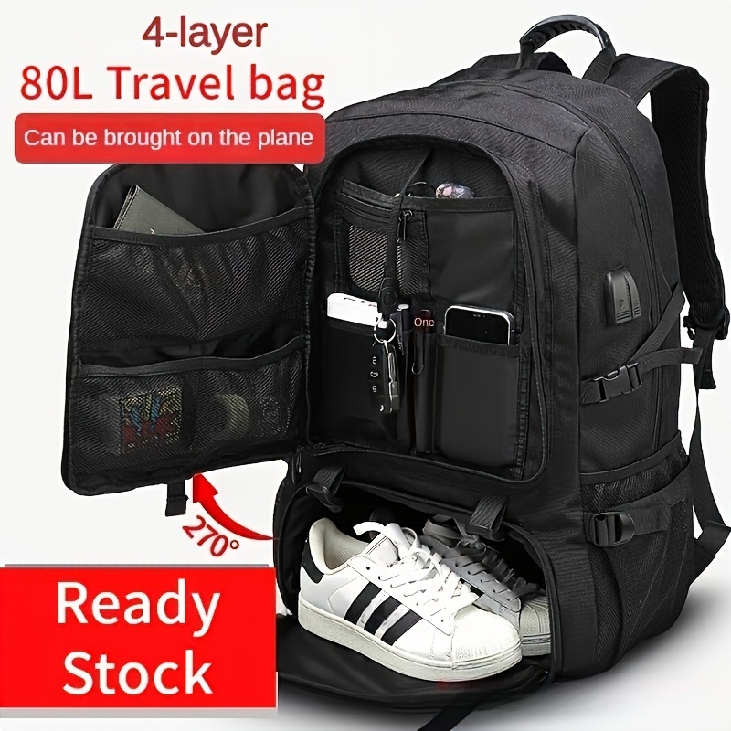PH available 50-80L Travel Backpack expandable waterproof hiking ...