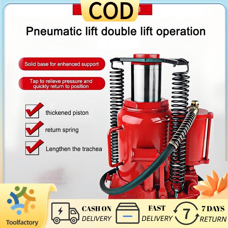 Pneumatic vertical jack hydraulic 12T/20T/32T Heavy hydraulic lifting ...