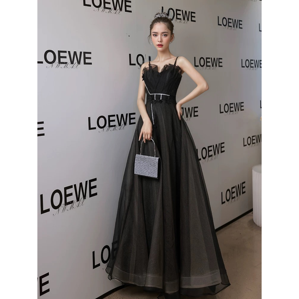 Elegant Black Evening Gown for Women 2025 – Luxurious Formal Dress ...
