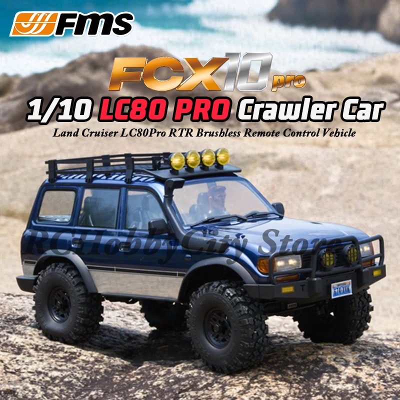 FMS FCX10 LC80 Pro RTR Land Cruiser 1/10 Brushless RC Electric Remote ...