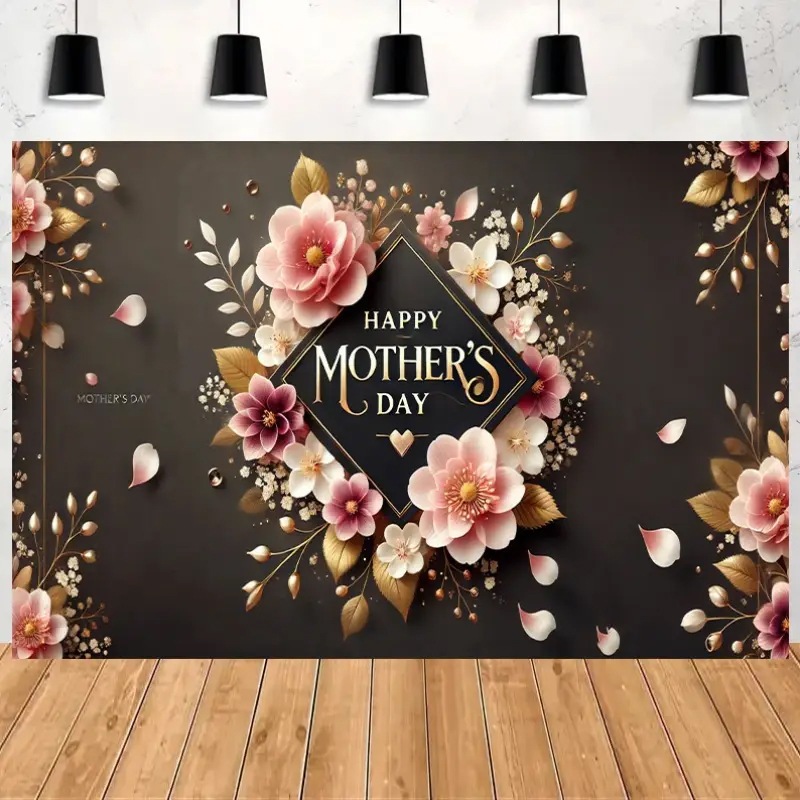 Happy Mother's Day Photography Background Best Mom Backdrop Flowers ...