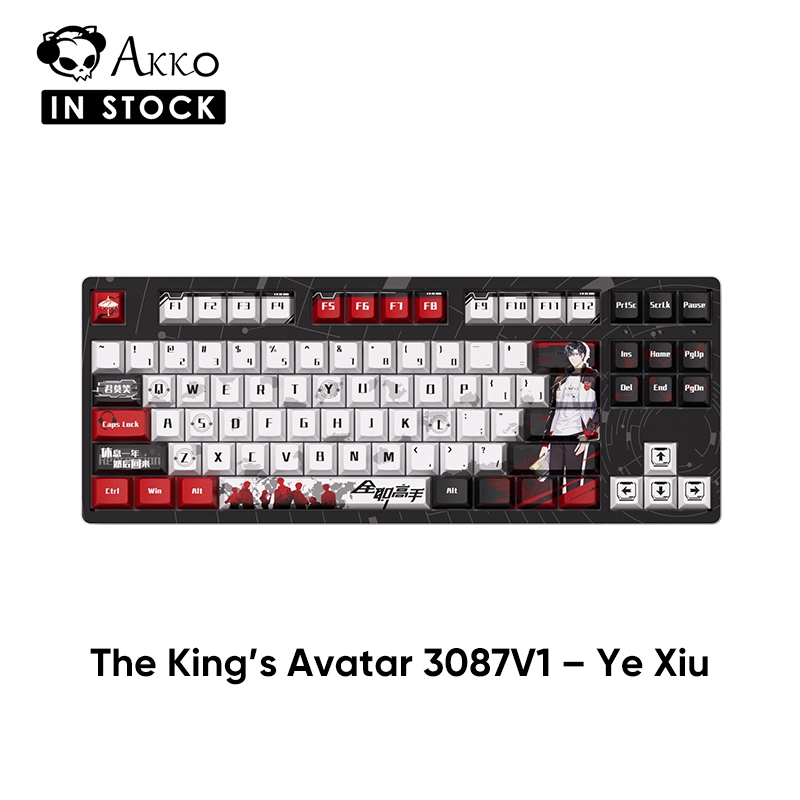Akko The King’s Avatar 3087 V1 – Ye Xiu Mechanical Keyboard Wired with ...