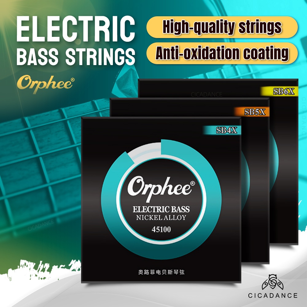 Orphee Electric Bass Guitar Strings set 4/5/6 Strings Austeel Alloy ...