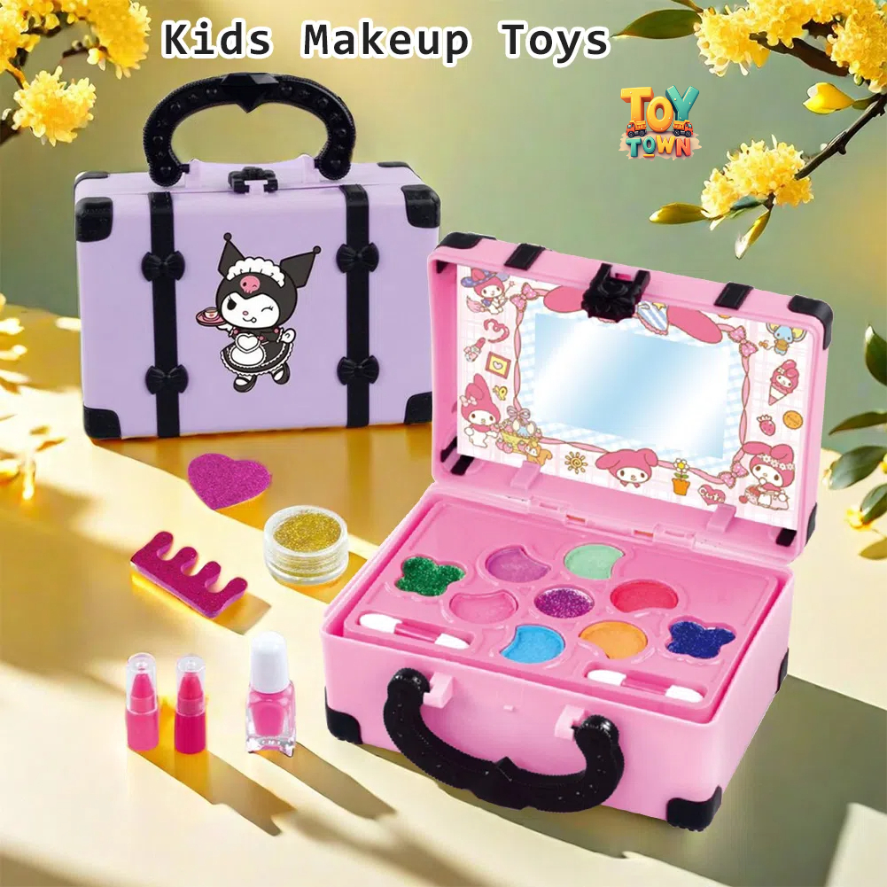 Kids Mini Make Up Set Washable Non-toxic for Kids Girls Real Makeup Kit ...
