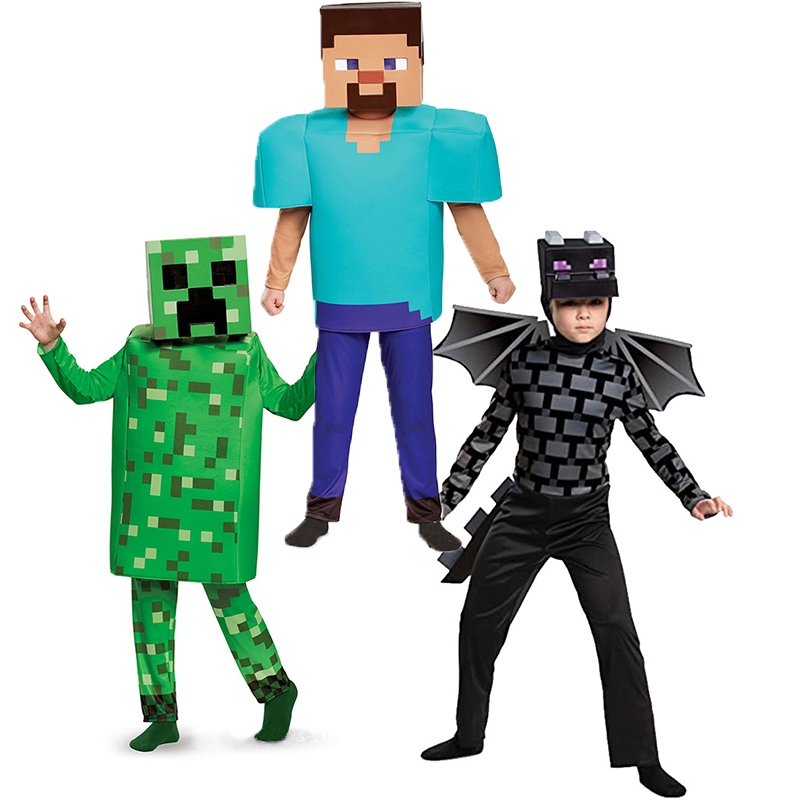 Steve Alex Ender Dragon My world Minecraft Games Kids Best Gift Diamond ...